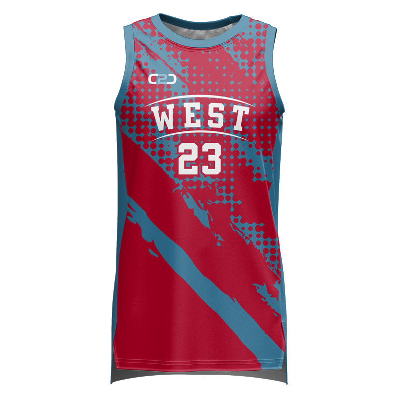 West SlimFit HP Split Basketball Singlet Design Your Own Custom– Coast ...